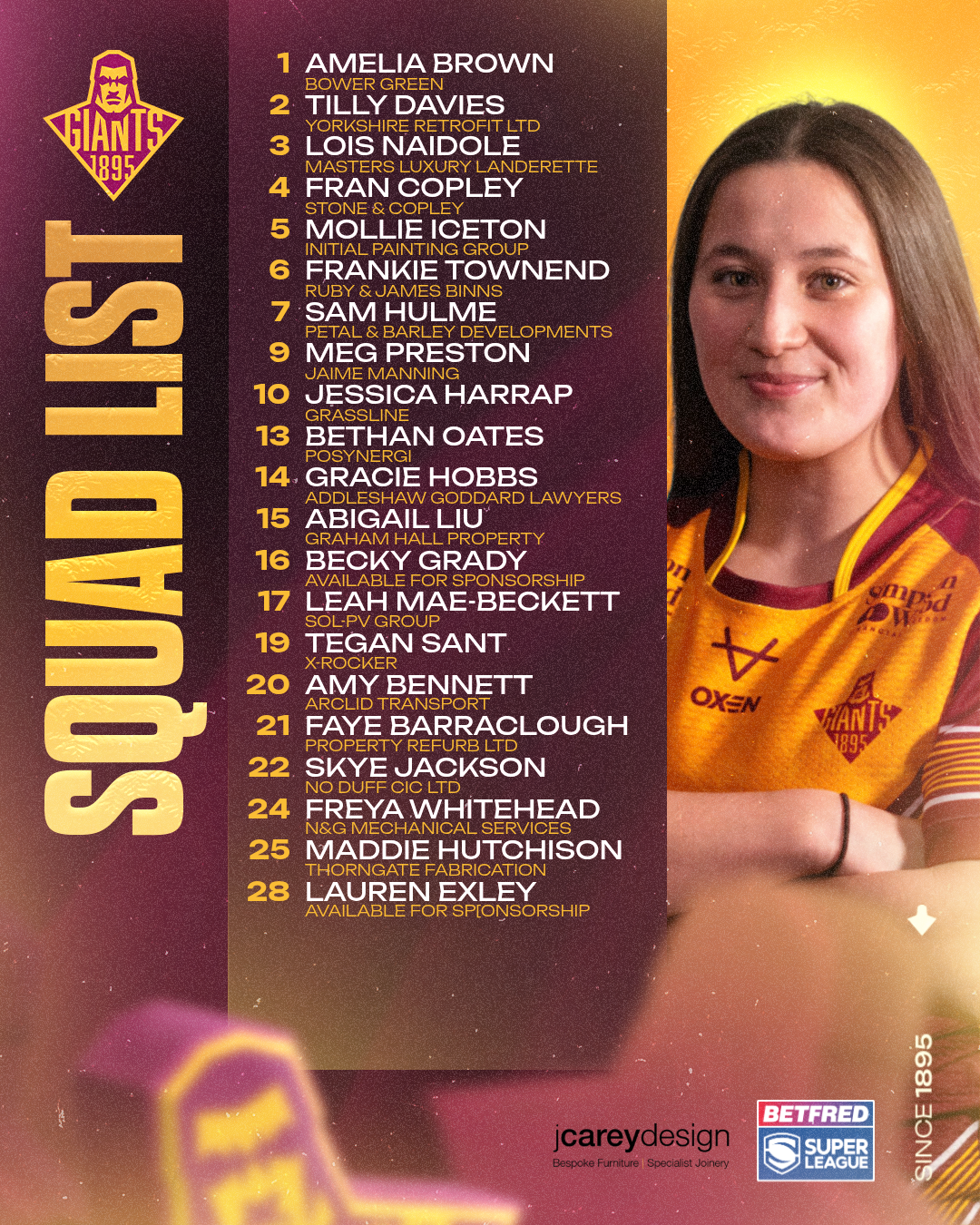 GIANTS WOMEN REWARD U19'S